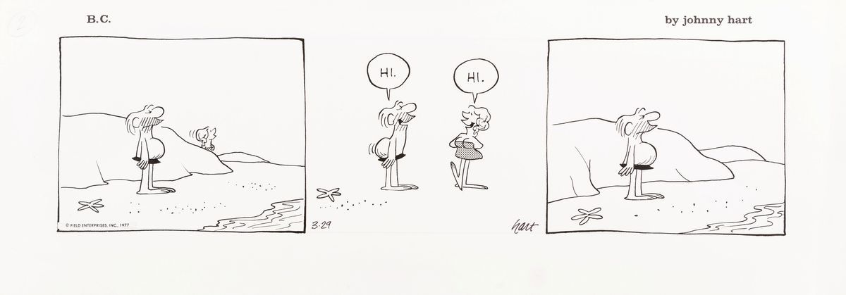 Johnny Hart - B.C. 29/03/1977 | Original Comic Arts & Illustrations ...