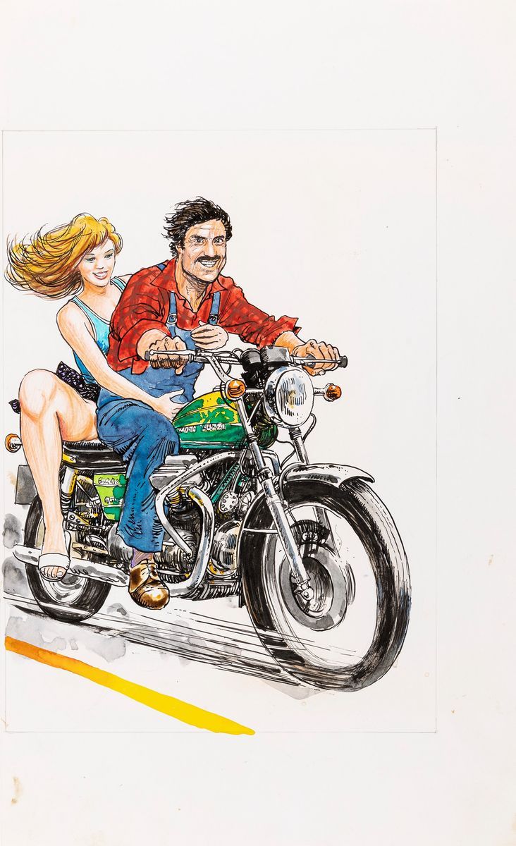 Milo Manara - Il Montatore - Un affare di uccelli 1976 | Original Comic Arts & Illustrations ...