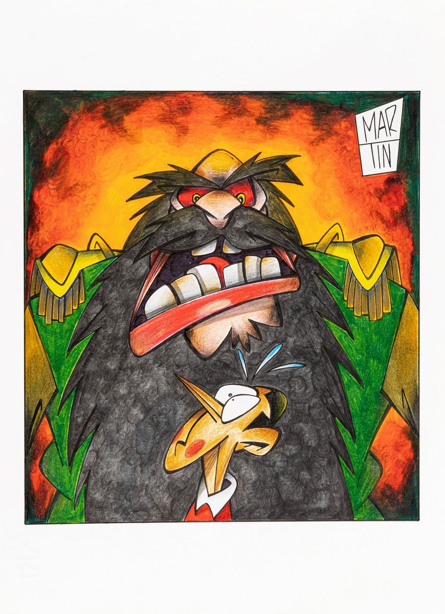 Andrea Martin - Pinocchio e Mangiafuoco 1998 | Original Comic Arts ...